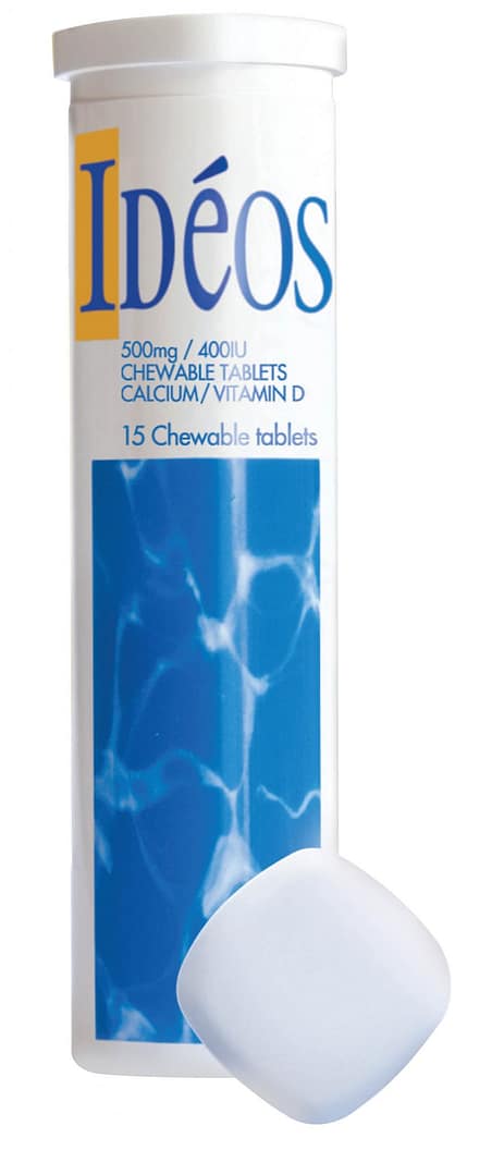 IDEOS 500 mg/400 IU chewable tablet - Ehealth Kenya