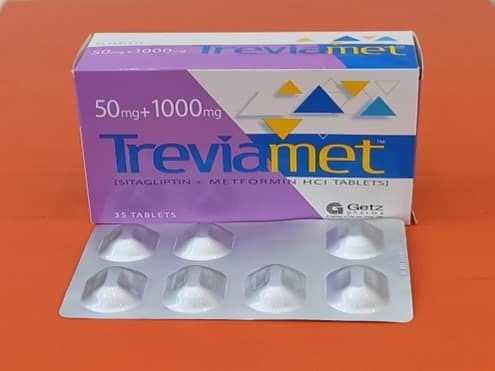 Treviamet 50/1000 (sitagliptin 50mg/metformin 1000mg) 35`s - Ehealth Kenya